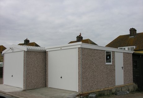 Lidget Compton Pent Concrete Garage - AndoverGardenBuildings.co.uk